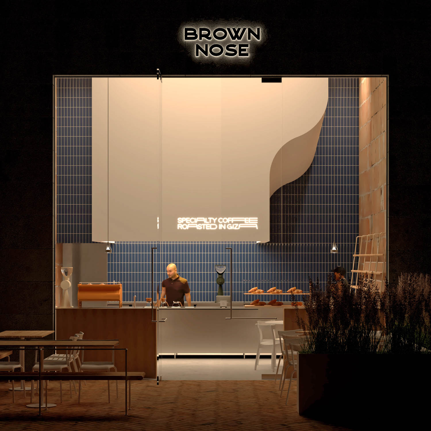 Egyptian Coffee / Brown Nose Coffee / Scott Magic - Best Cafe Designs